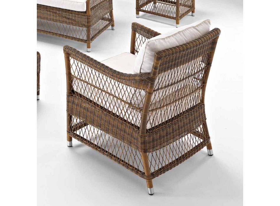 Udendørs lænestol i polyrattan