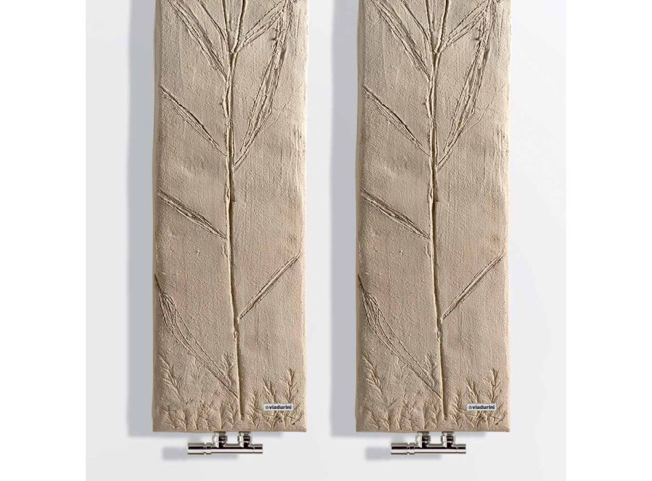 Hydraulisk dekorativ radiator i dekoreret italiensk marmorstøv