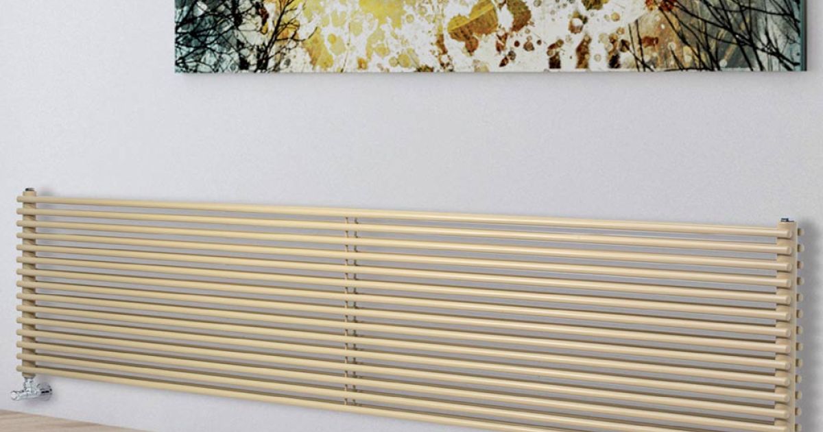 Hydraulisk radiator i stål med dobbelt sektion af elementer